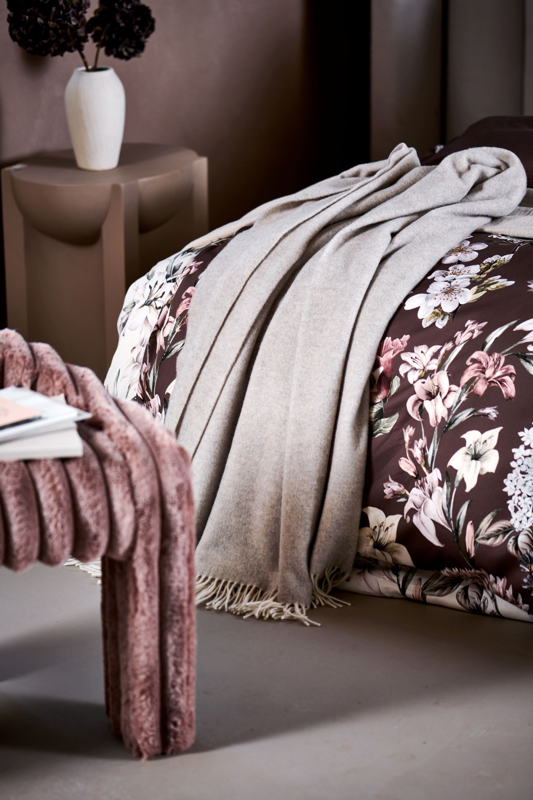 Vandyck ROSALIE Cream Tan dekbedovertrek 240x220 cm | Op voorraad ...